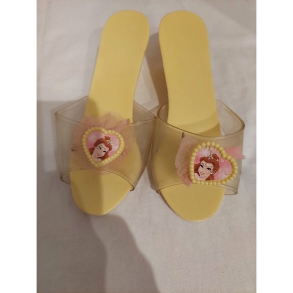Disney | Costumes | Disney Princess Belle Girls Yellow Costume Shoes ...